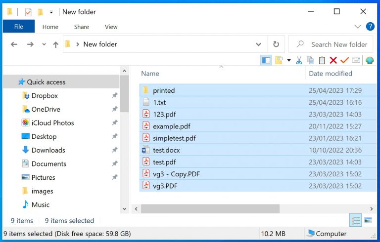 How to Get a List of Files in a Folder and Print Them - Print Tips