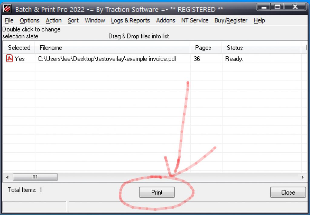 How to Batch Print Overlay Two PDF's - Add Header Image or Text when Printing - Print Tips